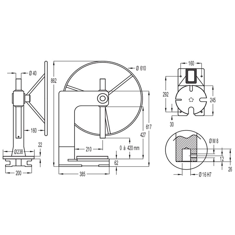 High Force Manual Rack Presses - EMG