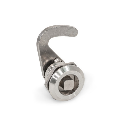 Hook Latch GN115.8, Operation with Socket Keys, Not Lockable, Stainless ...